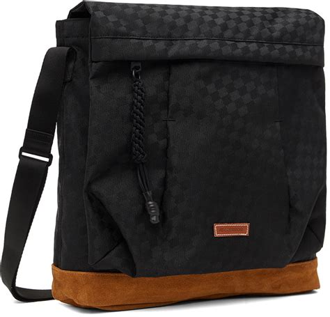 Ader Error Black And Tan Check Messenger Bag Ader Error Ader Error Black And Tan Check Messenger Bag Ader Error