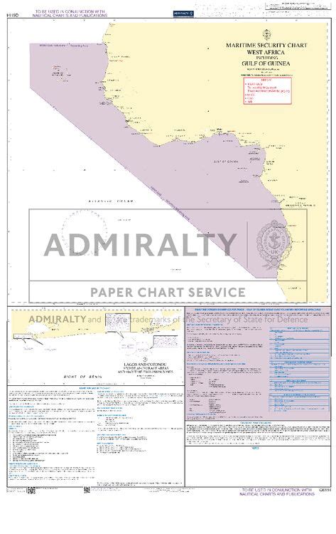 Q6114 Maritime Security Chart West Africa Including Gulf Of Guinea Only