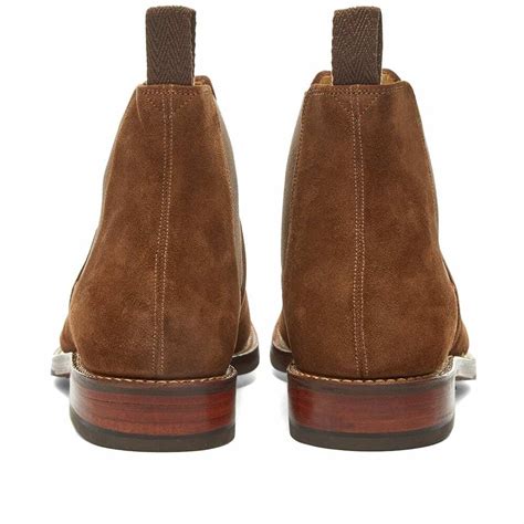 Grenson Mens Declan Chelsea Boot In Cigar Suede Grenson