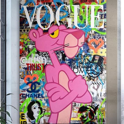 Pink Panther Art Graffiti Etsy Uk