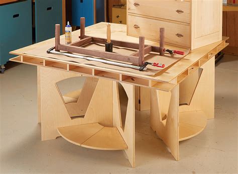 Stowaway Assembly Table Woodworking Project Woodsmith Plans