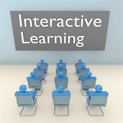 Interactive Learning Concept Stock Illustration Illustration Of