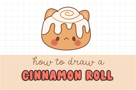 How To Draw A Cute Cinnamon Roll Draw Cartoon Style