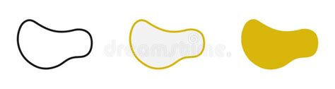 Liquid Abstract Shape Set Blob In Minimal Geometric Form Collection