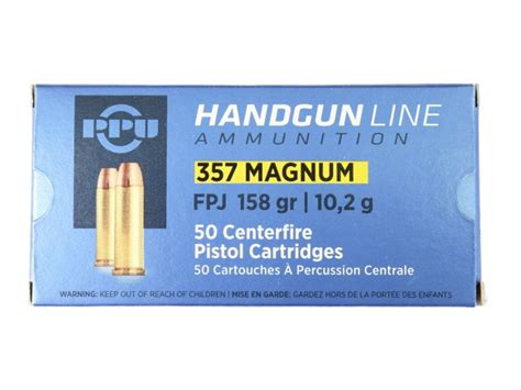 357 Magnum Ammunition Ppu Fpj 158grn Liberty Tree Collectors Collectible Military Firearms