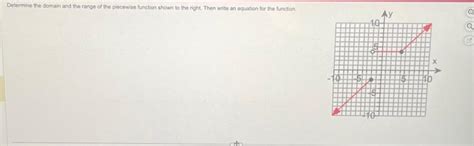 Determine The Domain And The Range Of The Piecewise Chegg