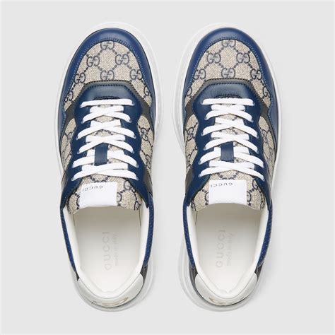 Mens Chunky Sneaker With Gg In Beige And Blue Supreme Gucci® No
