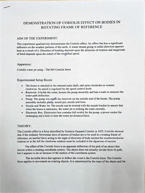 Coriolis Pdf Force Rotation