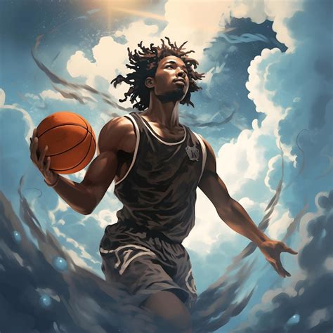 Premium Ai Image Basketball Player Ai Generated