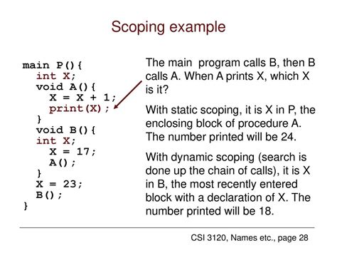 Names Binding Scope Type Checking Ppt Download