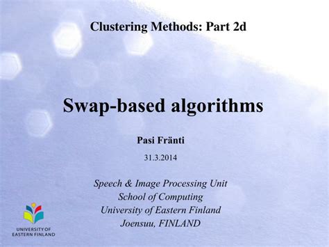 PPT Swap Based Algorithms PowerPoint Presentation Free Download ID 3331895