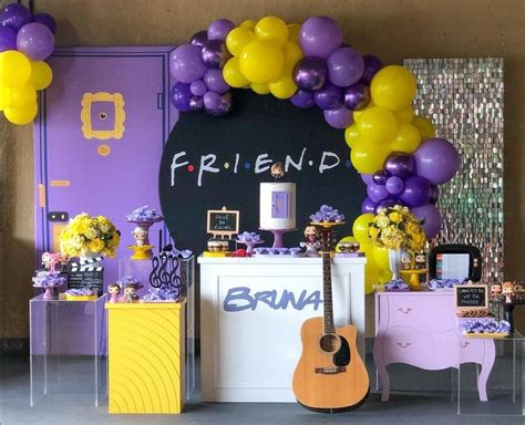 Decoração Friends Tematica Para Cumpleaños Arreglos De Cumpleaños
