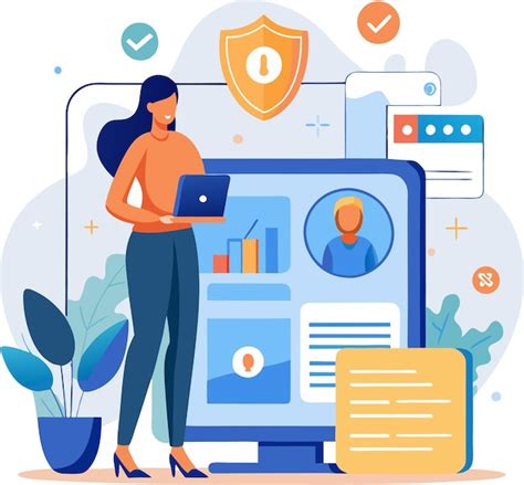 A Modern Digital Illustration Showcasing A Young Premium Ai Generated