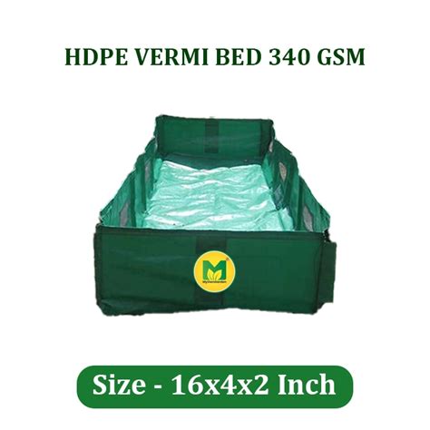 Premium Hdpe Vermi Bed 340 Gsm 16x4x2 Feet