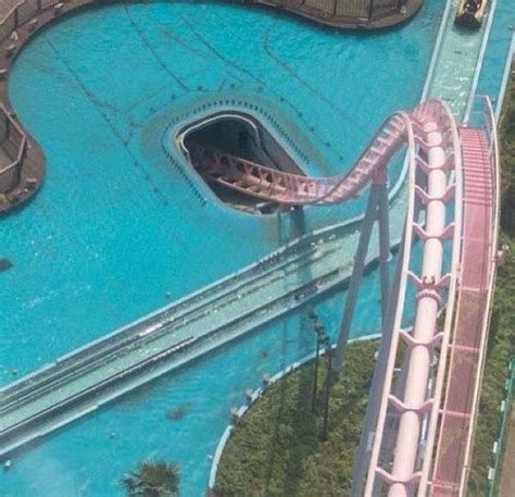 Roller Coaster Goes Underwater Roller Coaster Theme Parks Rides