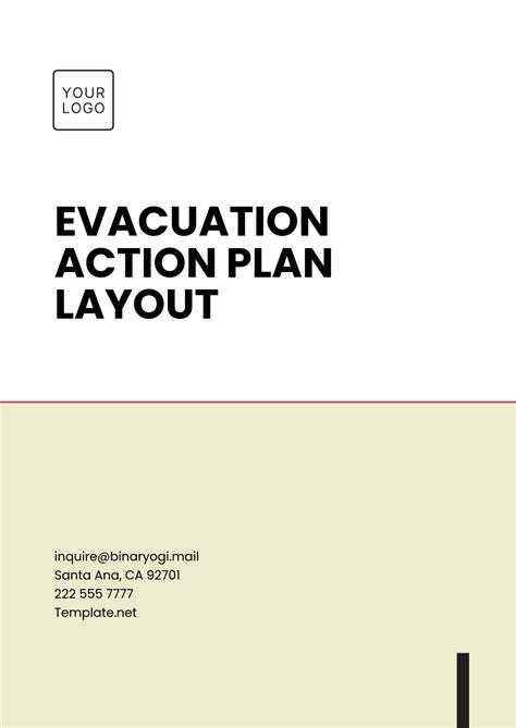 Free Evacuation Action Plan Layout Template To Edit Online