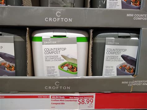 Aldi Quietly Introduced A Crofton Mini Countertop Compost Bin Aldi Reviewer