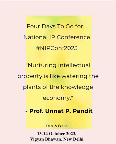 Prof Unnat P Pandit On Linkedin Nipconf2023 Ipconference2023