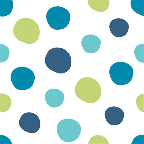 Premium Vector Geometrical Background With Uneven Circles Abstract Round Seamless Pattern