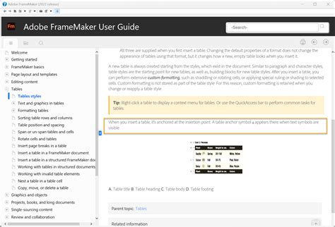 Solved Documenation Is Wrong About Table Anchor Symbols A Adobe Product Community 14454730