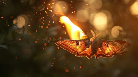 Owl Moth Flying Stock Illustration Illustration Of Moth 28235192