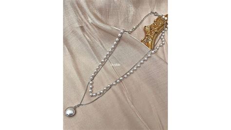 Silver Colour Neckless With Small Pendant In Ratnapura