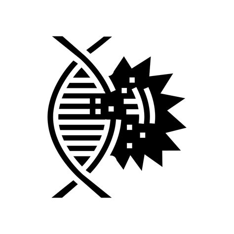 Genetic Mutations Biochemistry Glyph Icon Vector Illustration 23247078