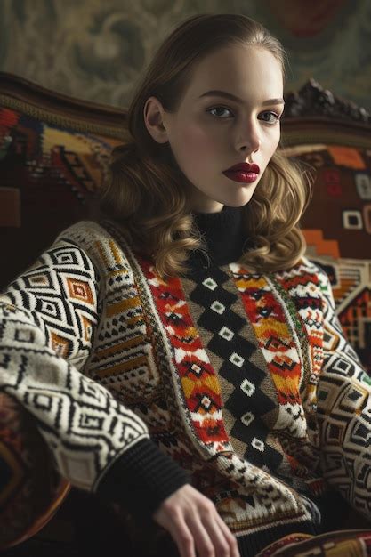 Premium Photo Dazzling Art Deco Bombshell A Swedish Model Embracing