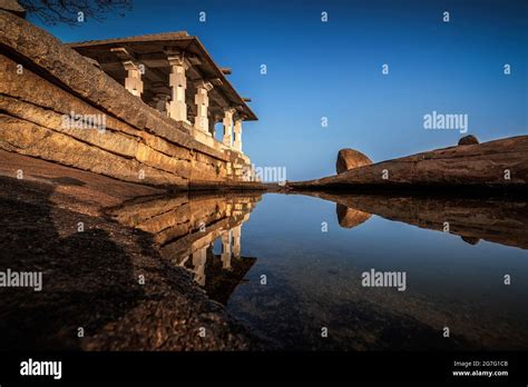 Beautiful Ancient Architecture Of Temples On Hemakuta Hill In Hampi From 14th Century