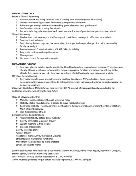 Musculoskeletal 3 Errors In Clinical Reasoning Assumptionsà
