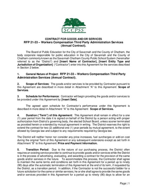 Fillable Online Tpa Scope Rfp Template Fax Email Print Pdffiller