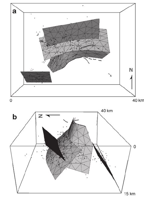 6 Three Dimensional Fault Model Interpreted From Aftershock Locations