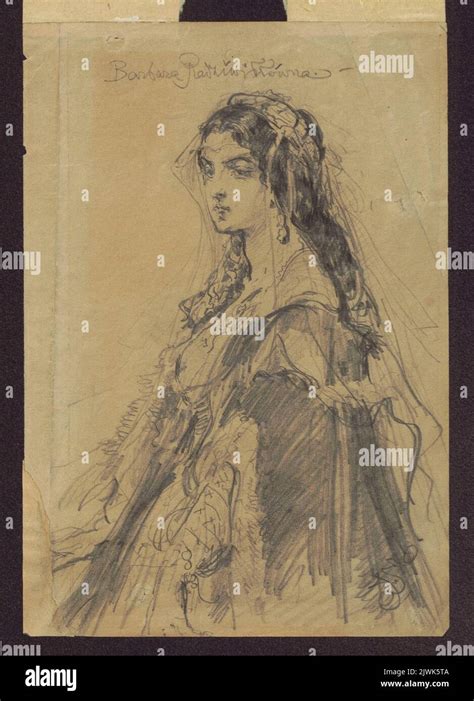Barbara Radziwiłłówna Matejko Jan 1838 1893 Draughtsman