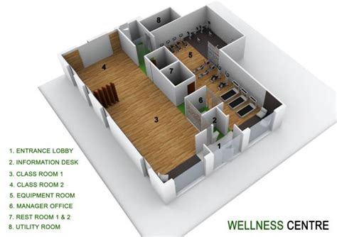 Design Project For Wellness Center Floor Plan In United States Arcbazar