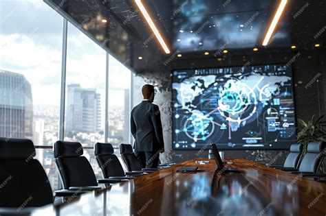 Aibigdataanalyticscorporateboardroom Premium Ai Generated Image