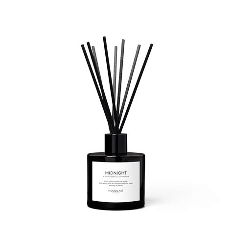 Midnight Black And White Diffuser Moodcast Fragrance Co