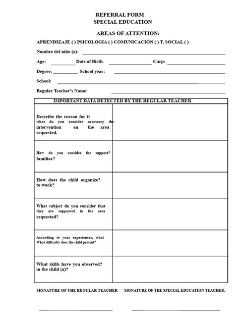 Referral Form Pdf