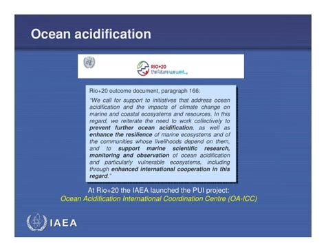Ppt Ocean Acidification Rio20 Outcome Document Paragraph 166 We