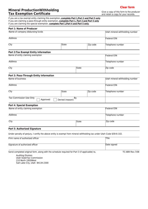 889 Form Fillable Printable Forms Free Online