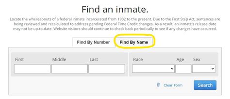 Federal Bureau Of Prisons Inmate Locator Bop Inmate Search
