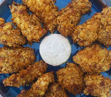 Easy 3 Steps Cornflake Chicken Recipe
