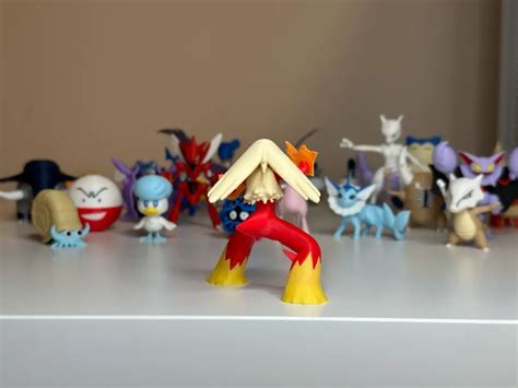 火焰鸡（宝可梦）6种颜色，65mm高 来自 Lcfigure Makerworld