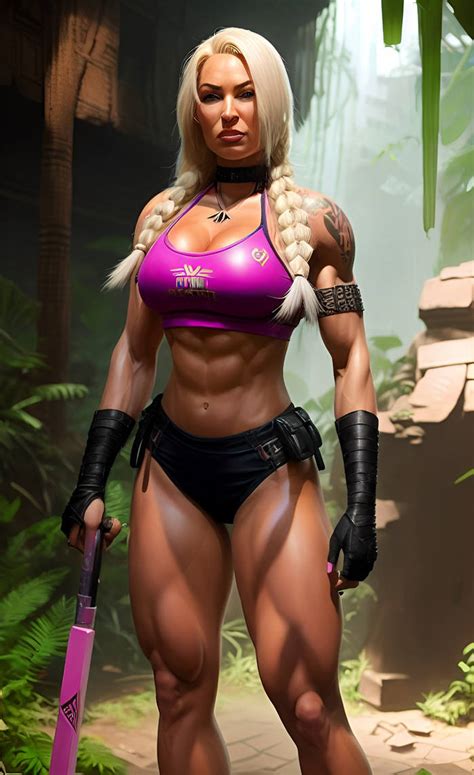 Muscular Tomb Raider Lindsey Pelas By Aigeneratedmuscle On Deviantart