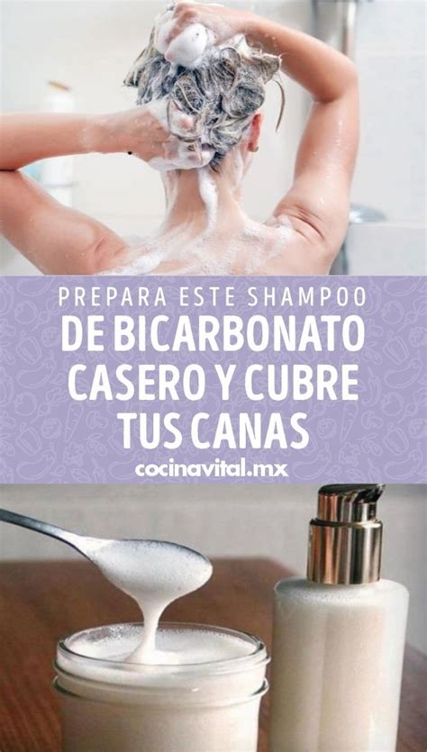 Prepara Este Shampoo De Bicarbonato Casero Y Cubre Tus Canas Champú
