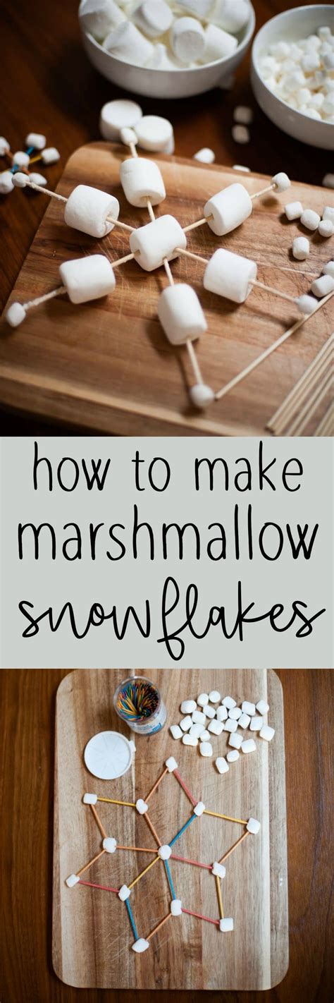 Marshmallow Snowflakes
