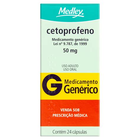 Cetoprofeno 50mg 24 Caps Medg
