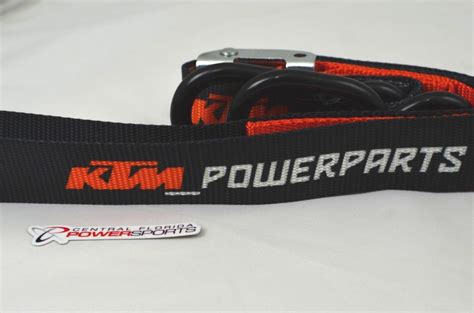 New Ktm Soft Tie Down Straps W Rachet Orange Black 1 5 Wide Tiedowns