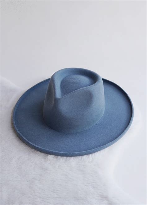 Laguna Wide Brim Hat Australian Wool Felt Hat Stiff Brim Rancher