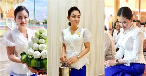 ពិតជាស្រស់ស្អាតខ្លាំង សុគន្ធ នីសា ក្នុងឈុតប្រពៃណីនាឱកាសភ្ជុំបិណ្ឌនេះ