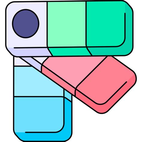Color Palette Generic Thin Outline Color Icon